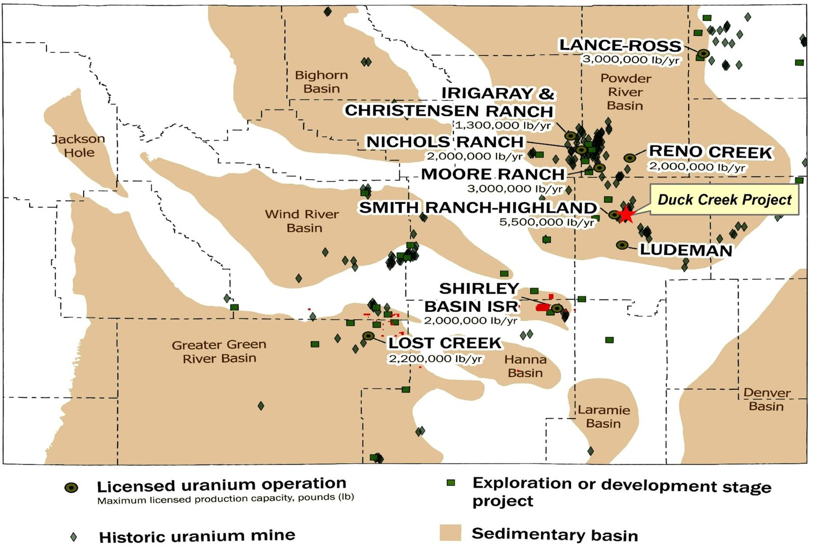 Duck Creek Uranium Mining Project In Wyoming | Unxe238 Corp